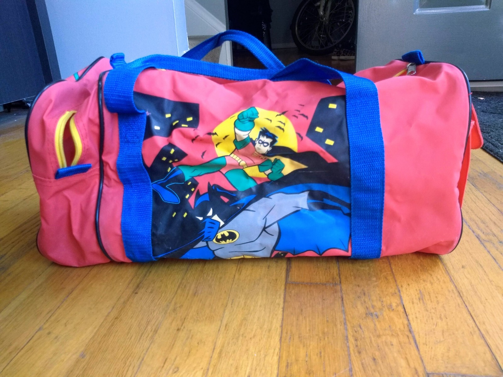 VTG 1995 Adventures Of Batman And Robin Duffle Weekender Bag DC Comics ...