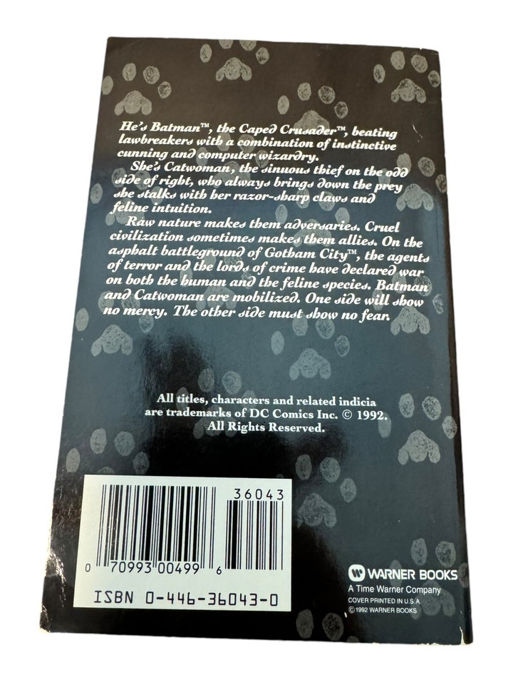 Catwoman by Robert Asprin & Lynn Abbey (1992, Paperback, 1st print, DC ...