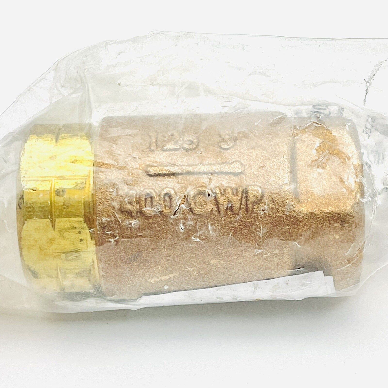 APOLLO 61LF-105-01, IN LINE CHECK BALL CONE VALVE 1" LEAD FREE, BRASS ...