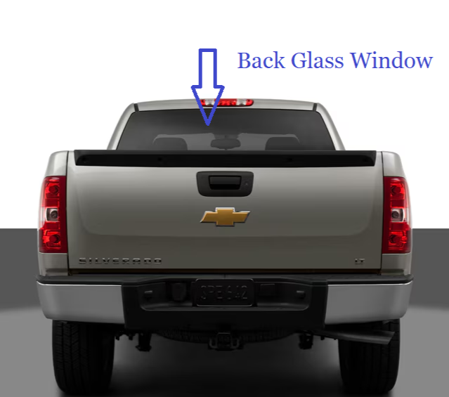Fit Chevy Silverado 2007-2013 Rear Back Glass Window Stationary Non ...