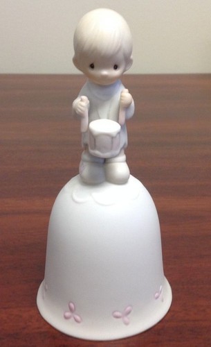 Precious Moments Little Drummer Boy Dinner Bell 1982 "I'll Play my Drum ...