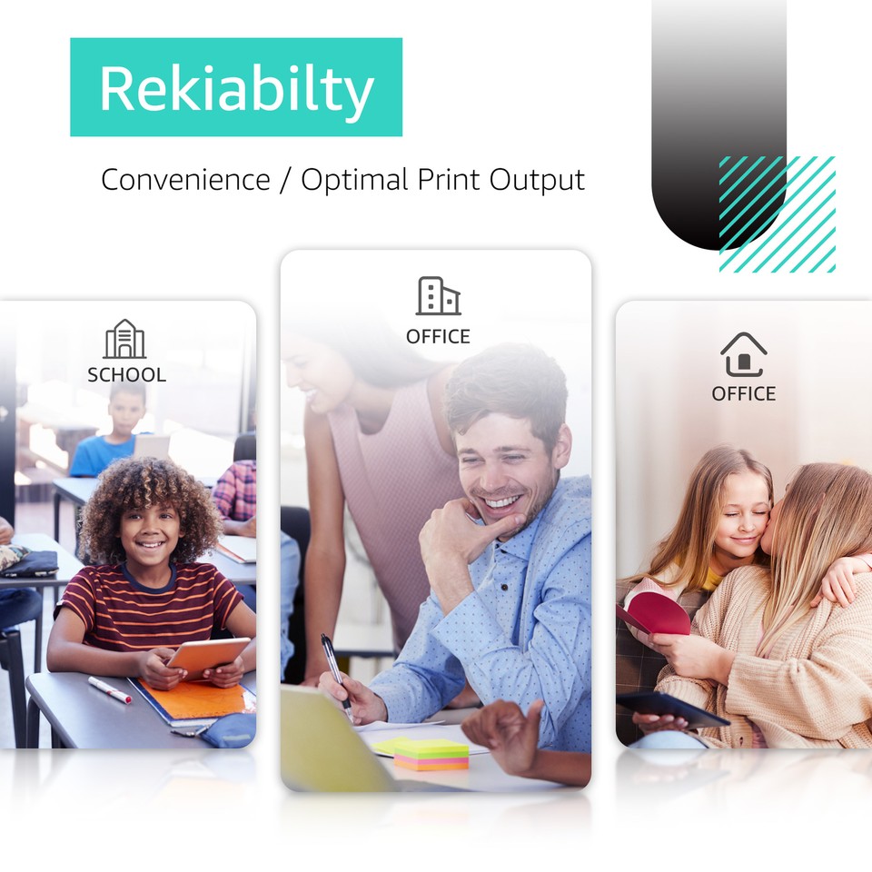 67XL Ink Cartridges Replacement for HP 67 Ink Deskjet 2700 2755 4152 ...