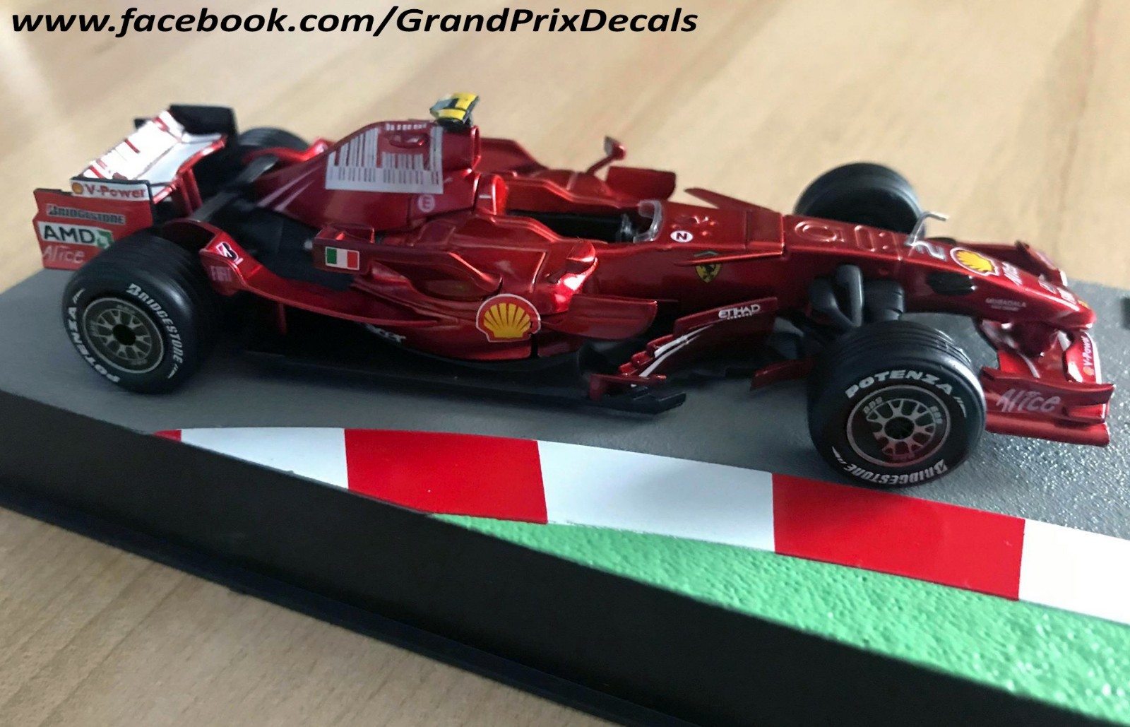 Ferrari F2008 BARCODE water slide DECALS for 1/43 scale IXO | eBay