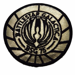Battlestar Galactica Gold BSG 75 Symbol Embroidered Patch | eBay