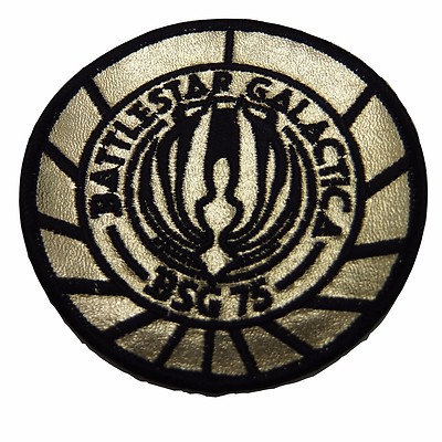 Battlestar Galactica Gold BSG 75 Symbol Embroidered Patch | eBay