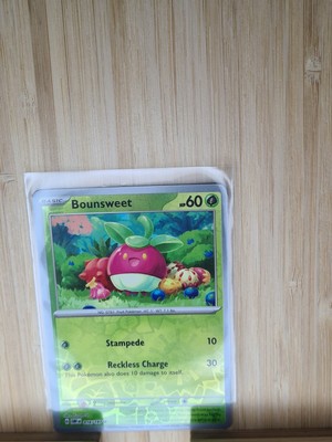 016/197 Bounsweet Reverse Holo Pokemon Card - TCG Obsidian Flames ...