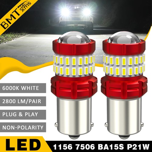 2x BA15S 1156 7506 LED Backup Reverse Light Bulbs for Ford F-150 ...