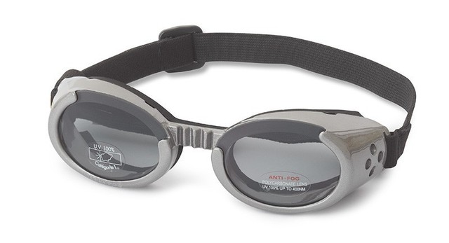 Doggles ILS Dog Goggles Sunglasses Large Shiny Gray Frame UV Protective ...