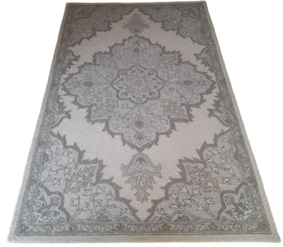 Levix Antique Design Handtufted 100% Wool Modern Area Rug 5X8 Mayur ...