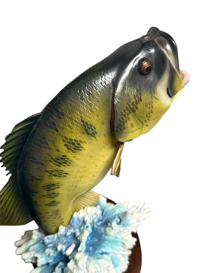(3) The Danbury Mint By George Kruth Realistic Bass Fish Sculptures | eBay