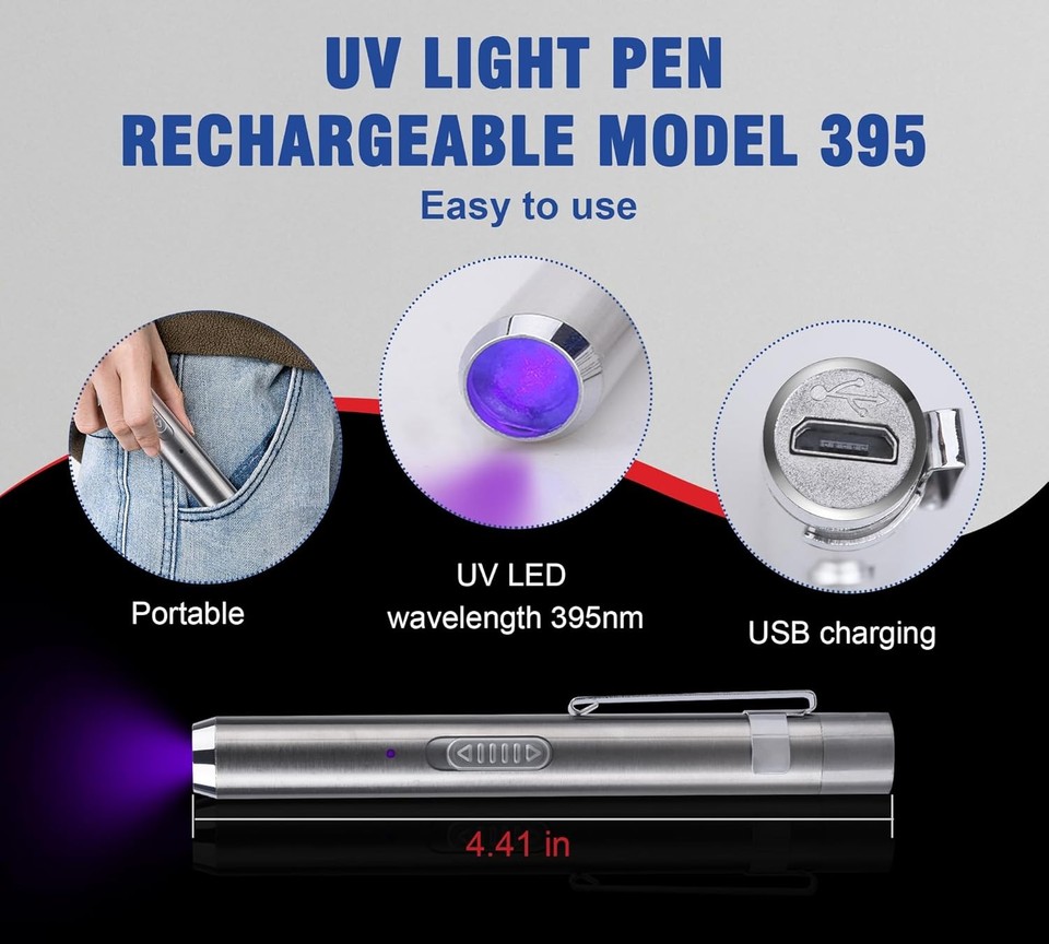 UV Resin Kit with Light 60g UV Glue with Rechargeable Light 5 Second ...
