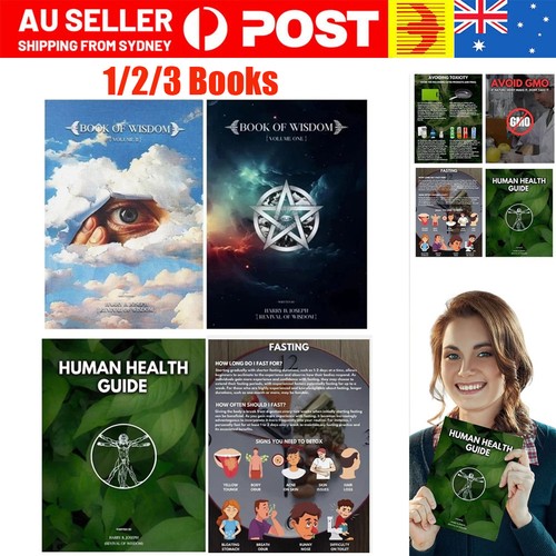 3 Books Of Wisdom Volume 1 & 2 & Human Health Guide by Harry B. Joseph ...
