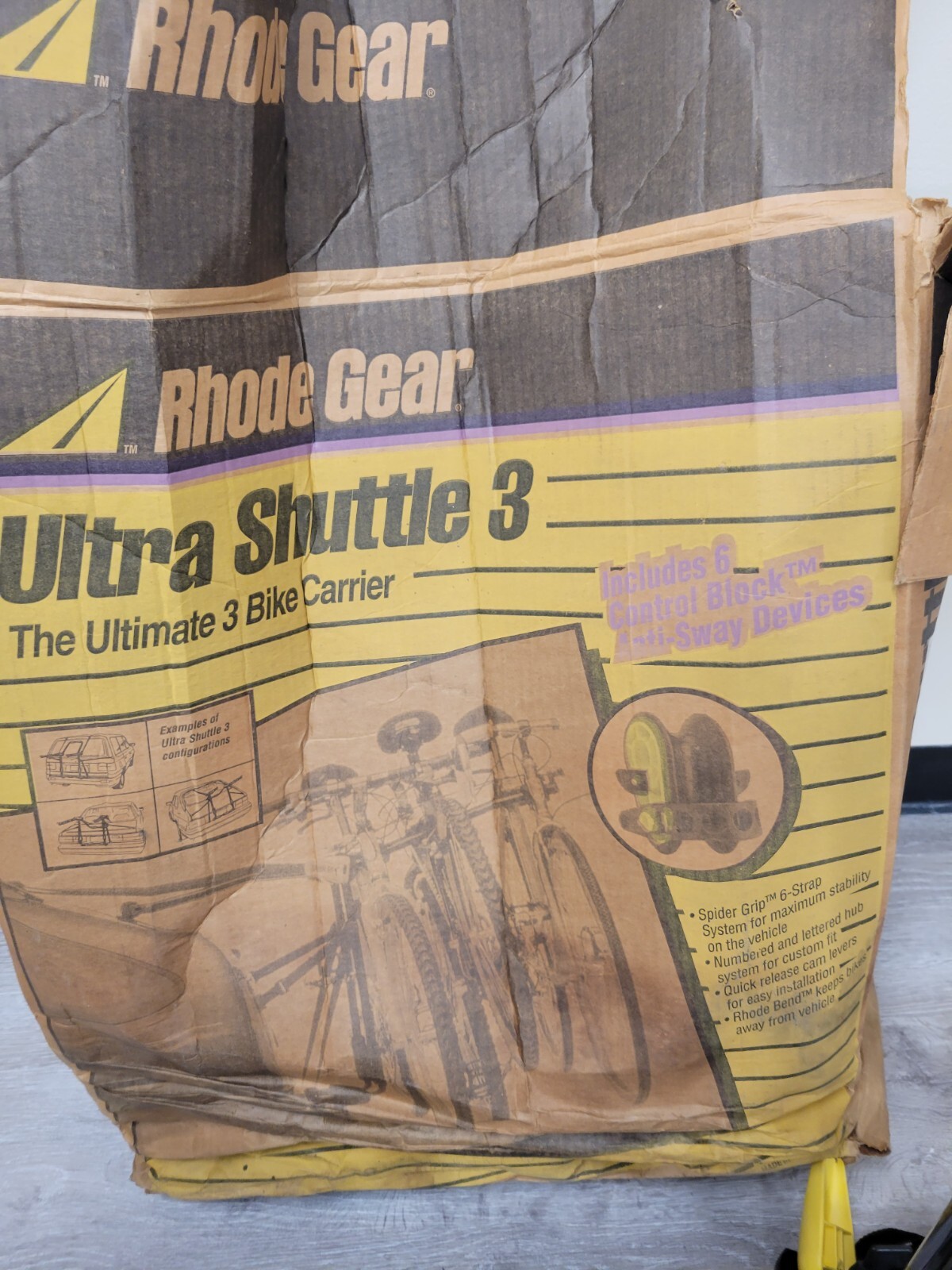 Rhode Gear Ultra Shuttle 3 Trunk Bike Rack Complete W/ Straps- Fits 3 ...