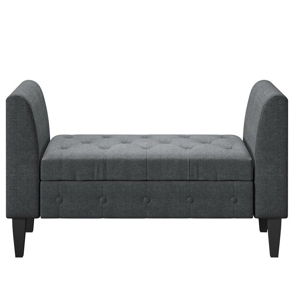Chesterfield Storage Ottoman Footstool End of Bed Sofa Bench Window ...