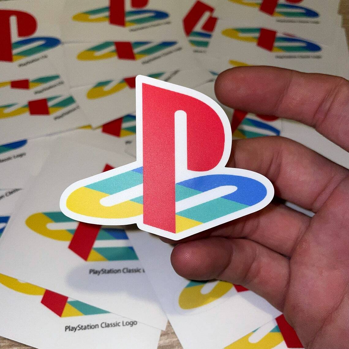 3D Retro PS Logo PS5 Playstation Classic Logo Vinyl Decal, 52% OFF
