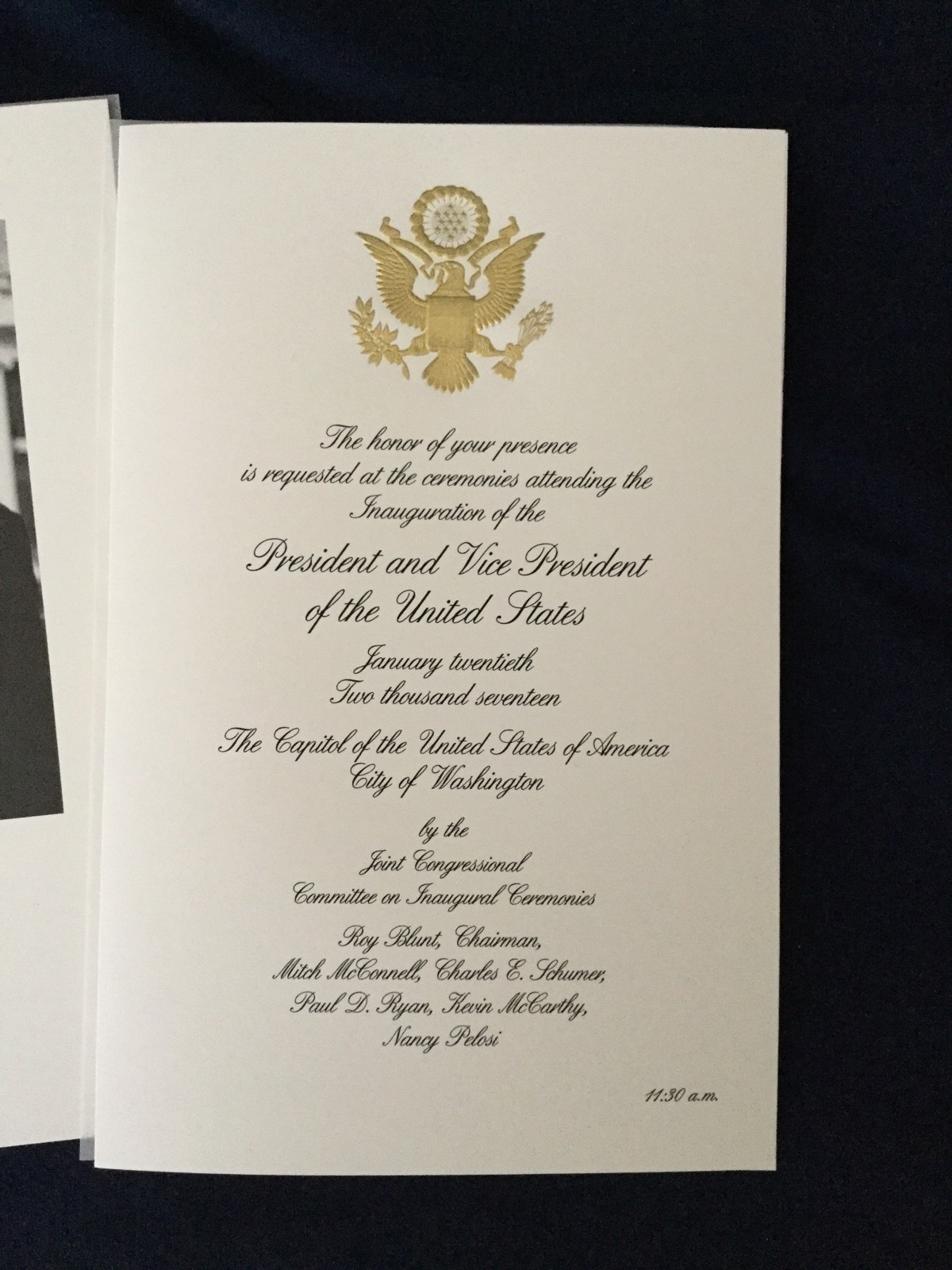 Donald J Trump Inauguration Invitation with Program | eBay