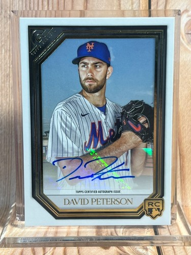 David Peterson 2021 Topps Gallery #RA-DP **AUTOGRAPH** New York Mets | eBay