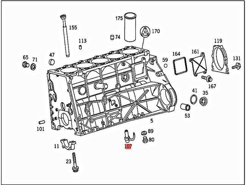 Genuine MERCEDES Oil nozzle 6111800043 | eBay