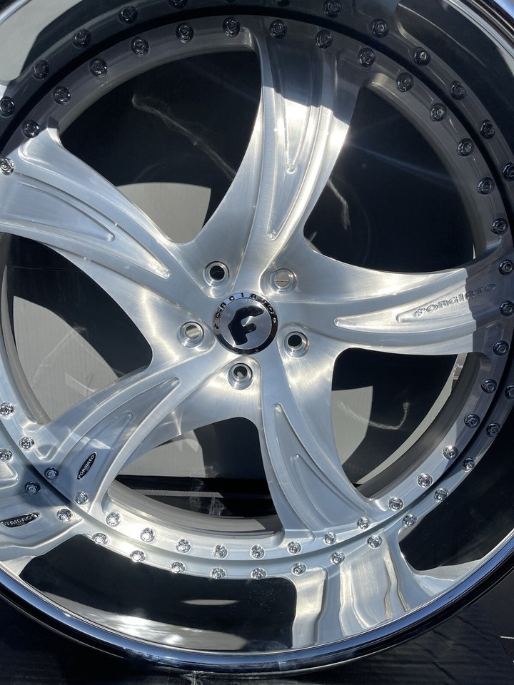 24x9-10 FORGIATO SQUARTATO OLD SCHOOL CAPRICE CUTLASS IMPALA WHEEL TIRE ...