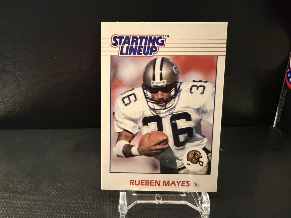 Reuben Mayes • 1988 Kenner Starting Lineup SLU Loose Figure/Card ...