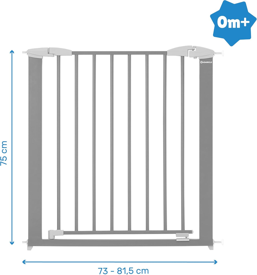B025232 Cancelletto Safe & Lock Metallo, per Aperture Da 73 a 81.5 Cm ...