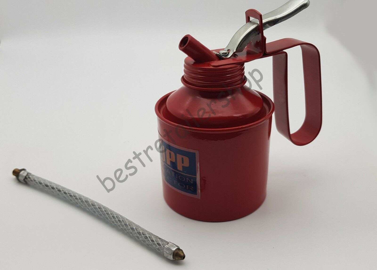 1/2 PINT 350ML FLEXIBLE SPOUT OIL CAN PUMP ACTION MADE FROM PRESSED ...