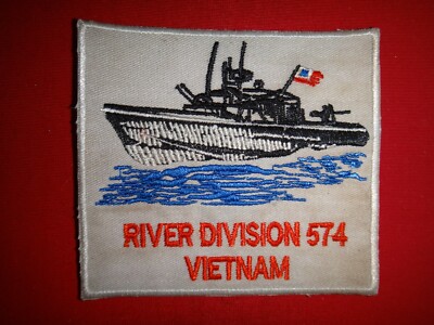 Vietnam War Patch US Navy PBR Brown Water RIVER DIVISION 574 VIETNAM | eBay