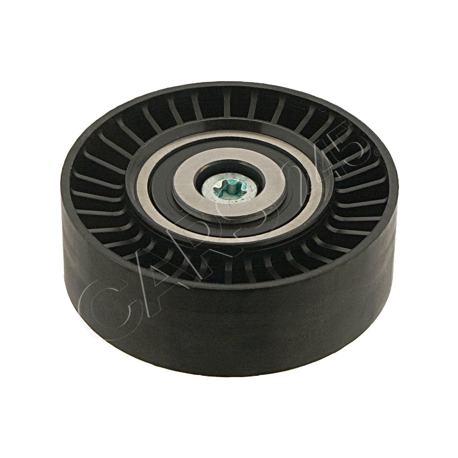 V-Ribbed Belt Deflection Guide Pulley Plastic FEBI For BMW E60 E61 ...