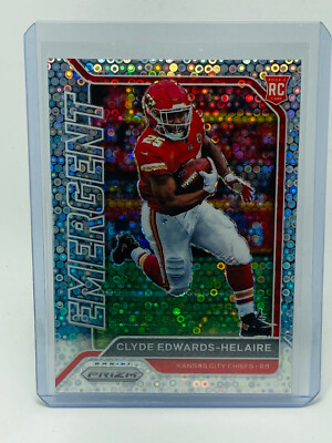 2020 Panini Prizm Clyde Edwards-Helaire RC Emergent SIlver Disco #3 | eBay