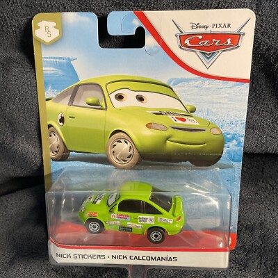 Nick Stickers Green Small Sedan Radiator Springs Pixar Diecast Cars ...
