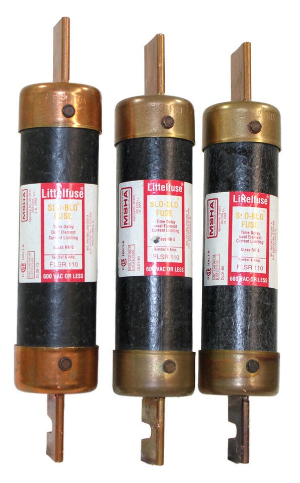 LittelFuse FLSR-110 Fuse 110A 600V Slo-Blo Fuse Time Delay Dual Element ...