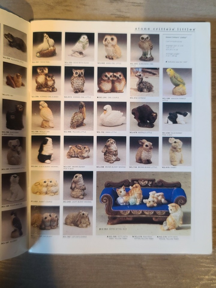 1997 Stone Critters The Animal Collection Miniature Catalog | eBay