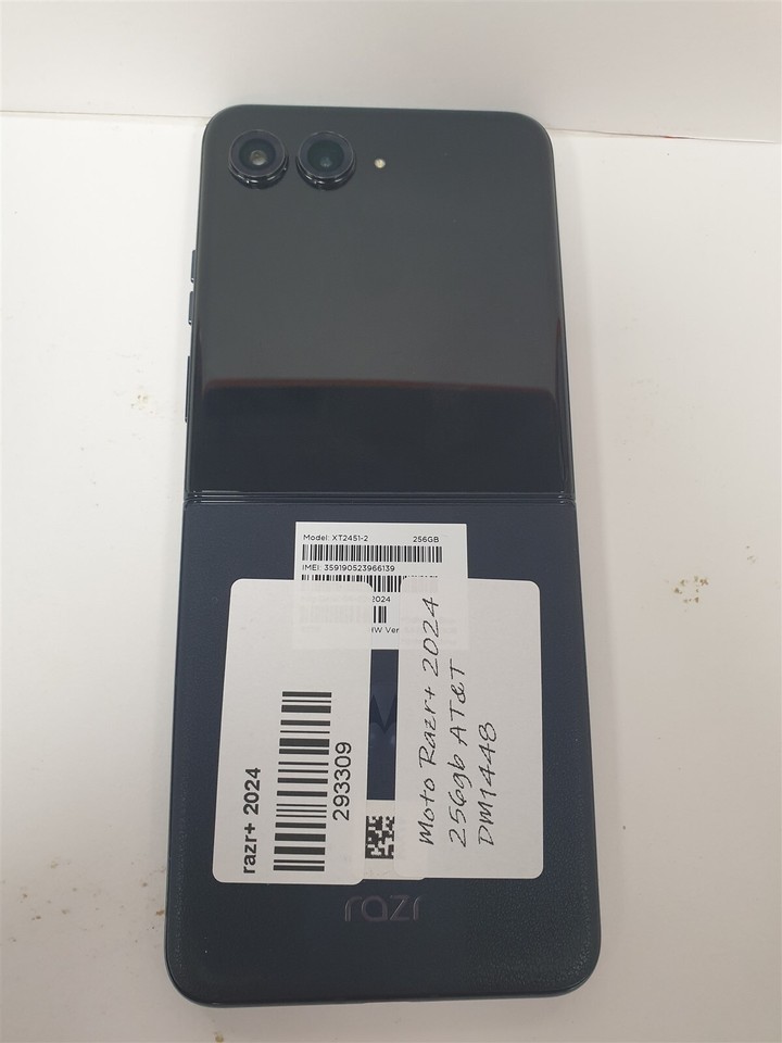 Motorola Razr+ 2024 256gb Blue XT2451-2 (AT&T) Flip MINT PERFECT DM1448 ...