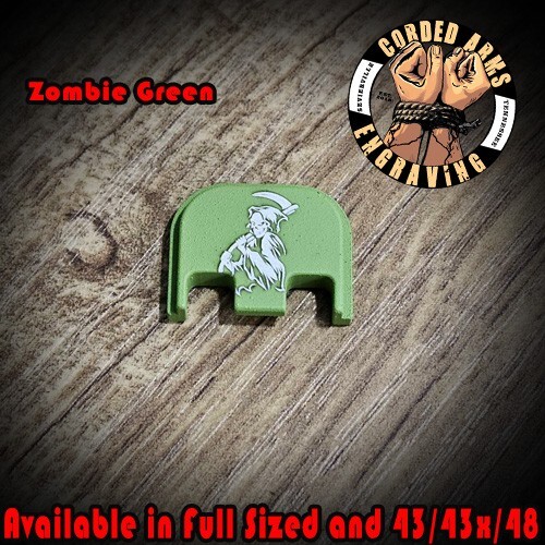 Grim Reaper- Glock Rear Slide Plate Back Plate for Full Sized Glocks ...