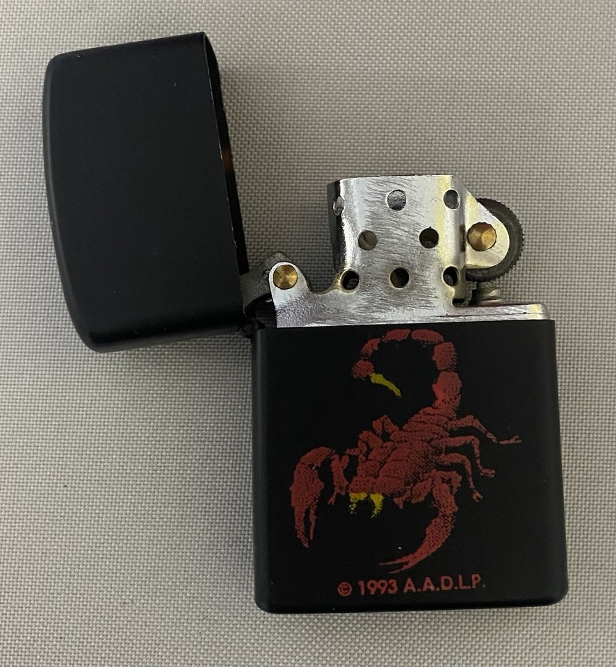Vintage 1993 AADLP SCORPIONS / SCORPIO - Zip Style Lighter | eBay