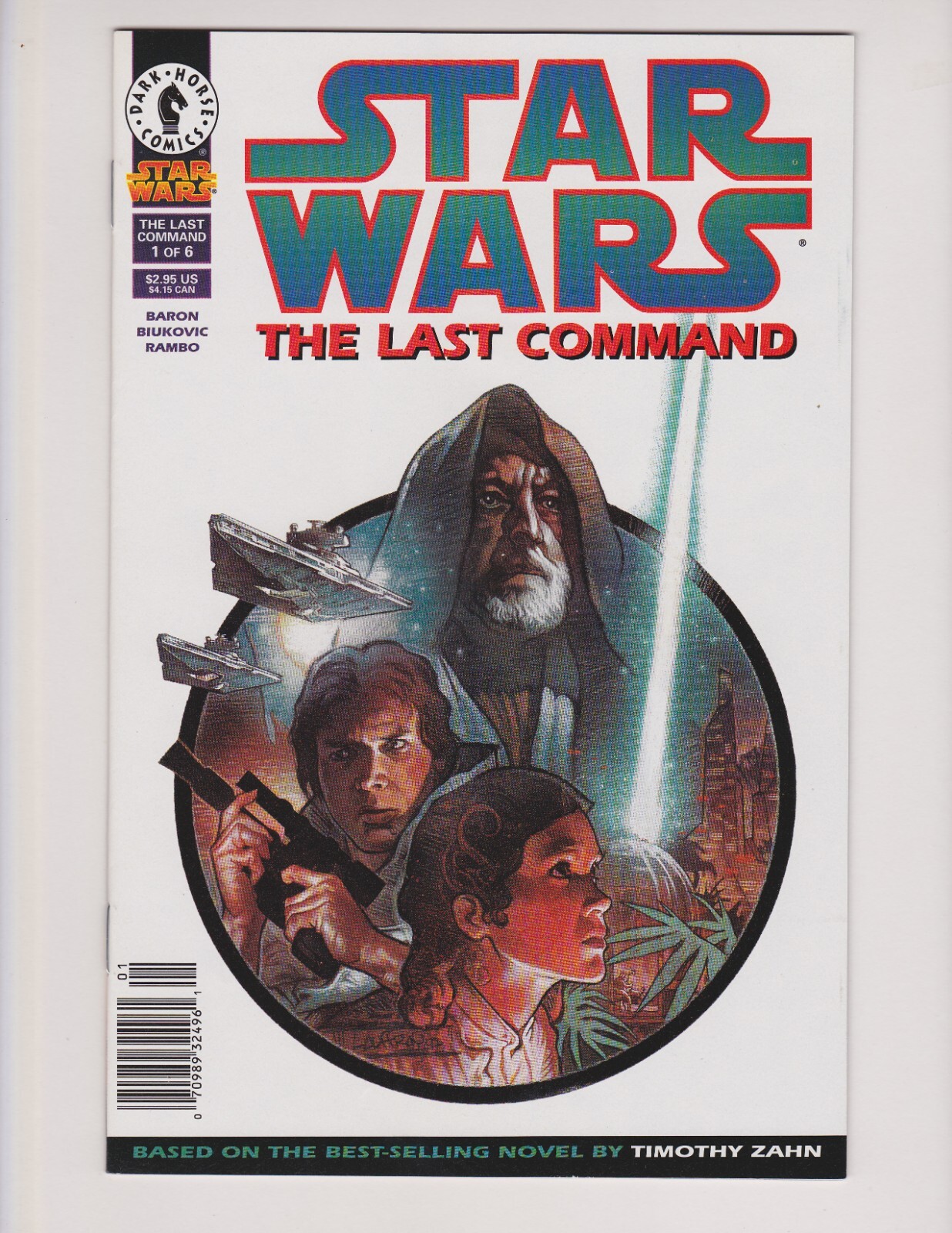 STAR WARS THE LAST COMMAND 1 DARK HORSE 1997 TIMOTHY ZAHN RARE ...