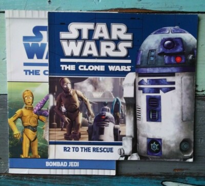 Set of 2 Star Wars: The Clone Wars young readers paperback books 2009/ ...