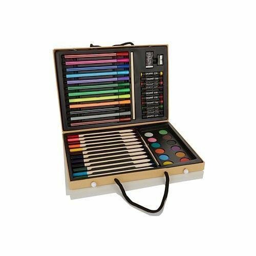 Colorama 51 Piece Coloring Art Kit Markers Pencils Paint With Case | eBay