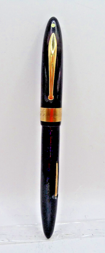Sheaffer Vintage White Dot Lever Fill Fountain Pen-14k Autograph Band ...
