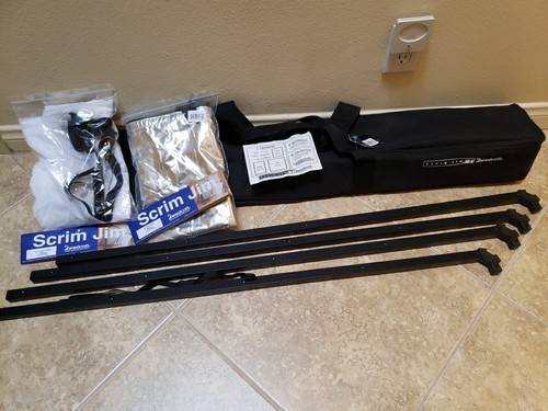 Wescott 1891 Scrim Jim 4x4 Frame 42x42" Bag, Silver Fabric And 3/4 Stop ...