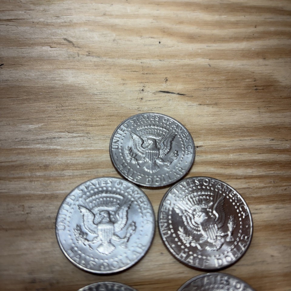 Mixed Lot of 10 US Kennedy Clad Half Dollar Coins As Found - Last ...