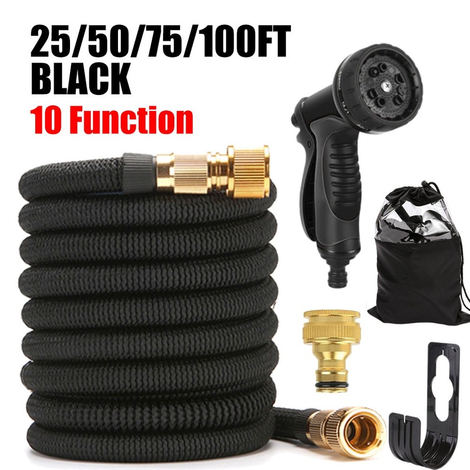 25/50/75/100/150FT Expandable Flexible Garden Water Hose 10 Function ...