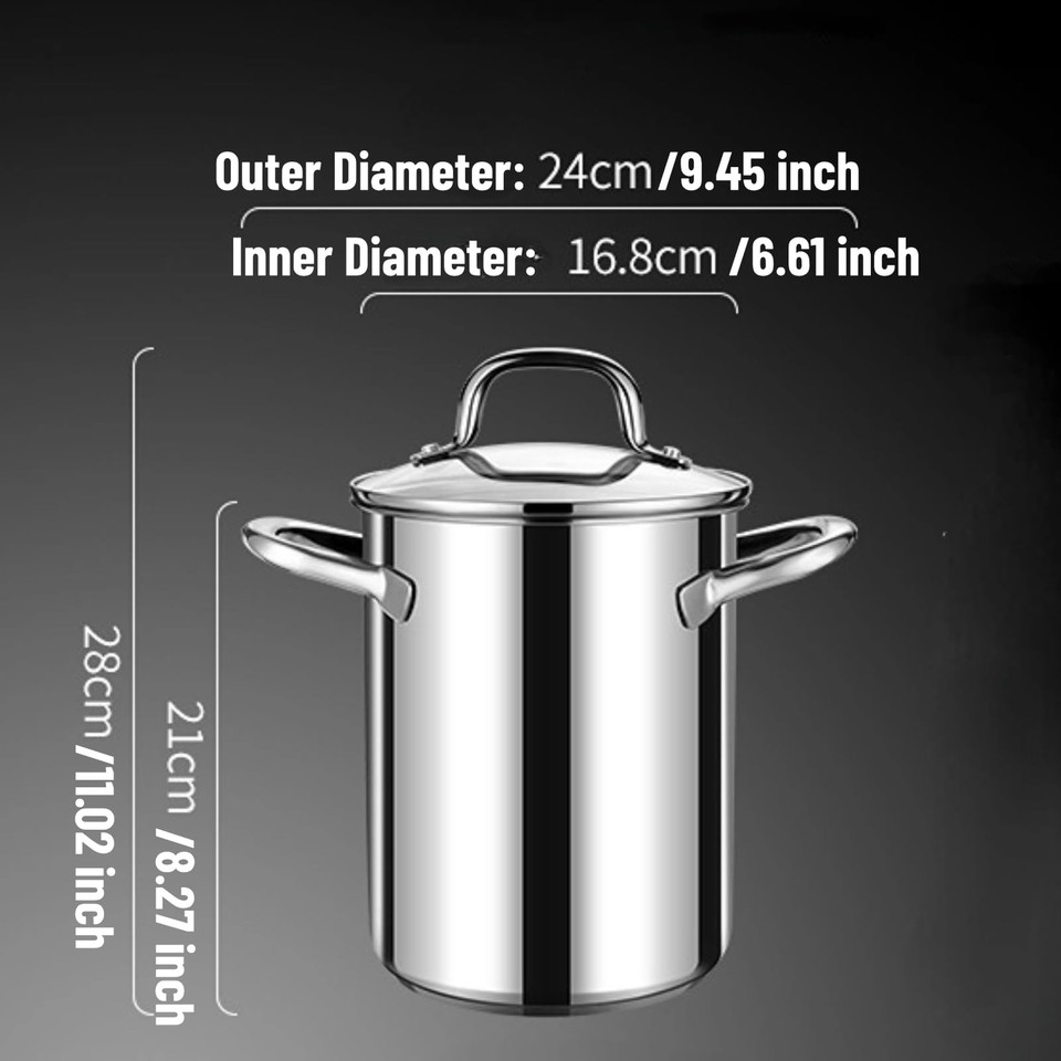 Asparagus Pot, Asparagus Steamer Stainless Steel Steamer Cooker 4L ...
