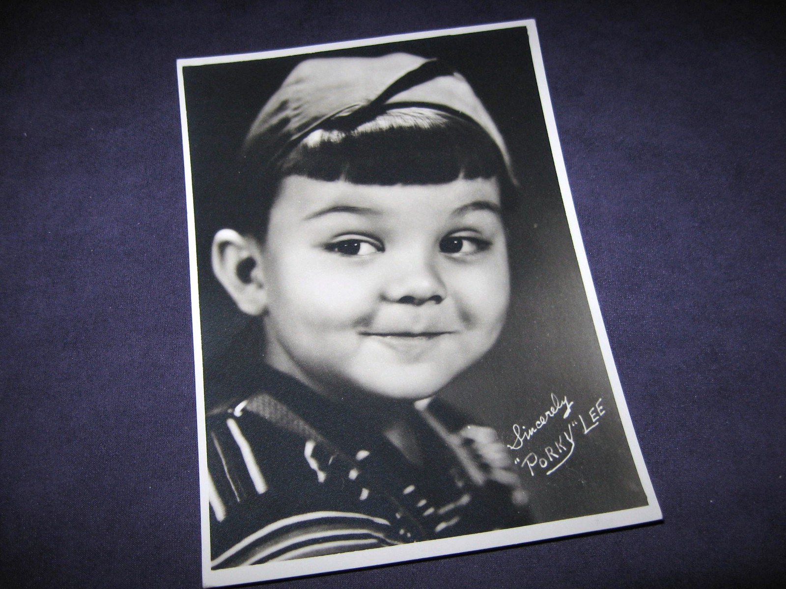 Our Gang rare vintage photo signed Gordon "Porky" Lee Little Rascals ...