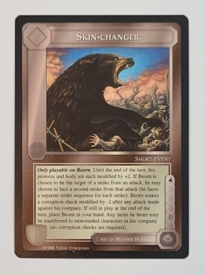 MIDDLE-EARTH CCG MECCG SKIN-CHANGER THE DRAGONS METD TD RARE LOTR CARD ...