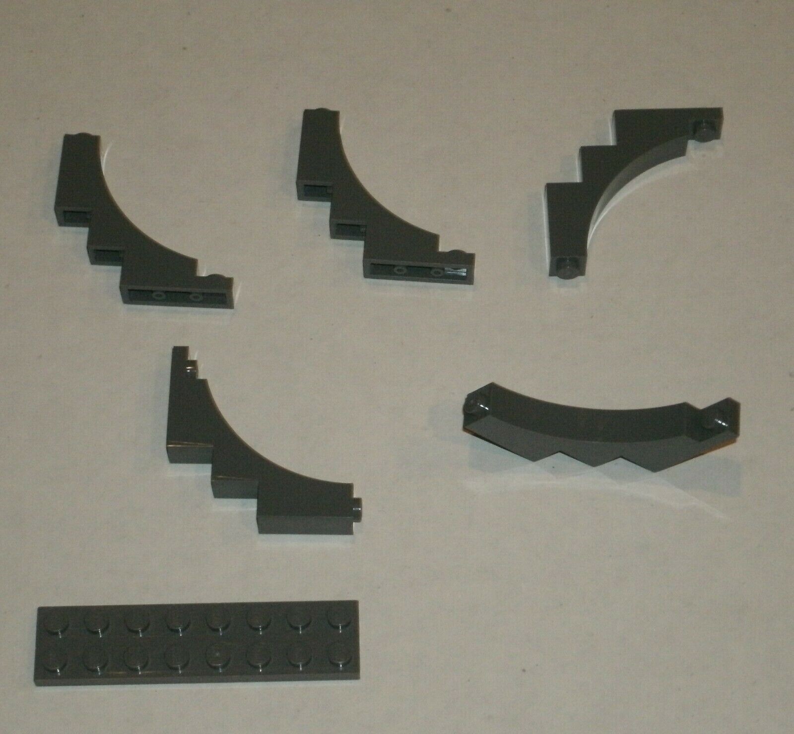 LEGO NEW 1x5x4 Dark Stone Grey Arch Inverted (5x) 6005321 Brick 30099 ...