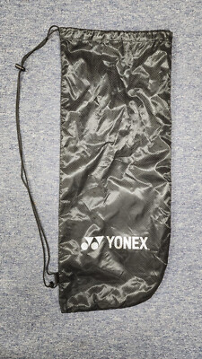 Yonex Soft Tennis Bag Racquets Full Cover Black/Silver Drawstring | eBay