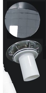 Replacement Chrome Cap/cover for, 90mm High Flow, Shower tray waste ...