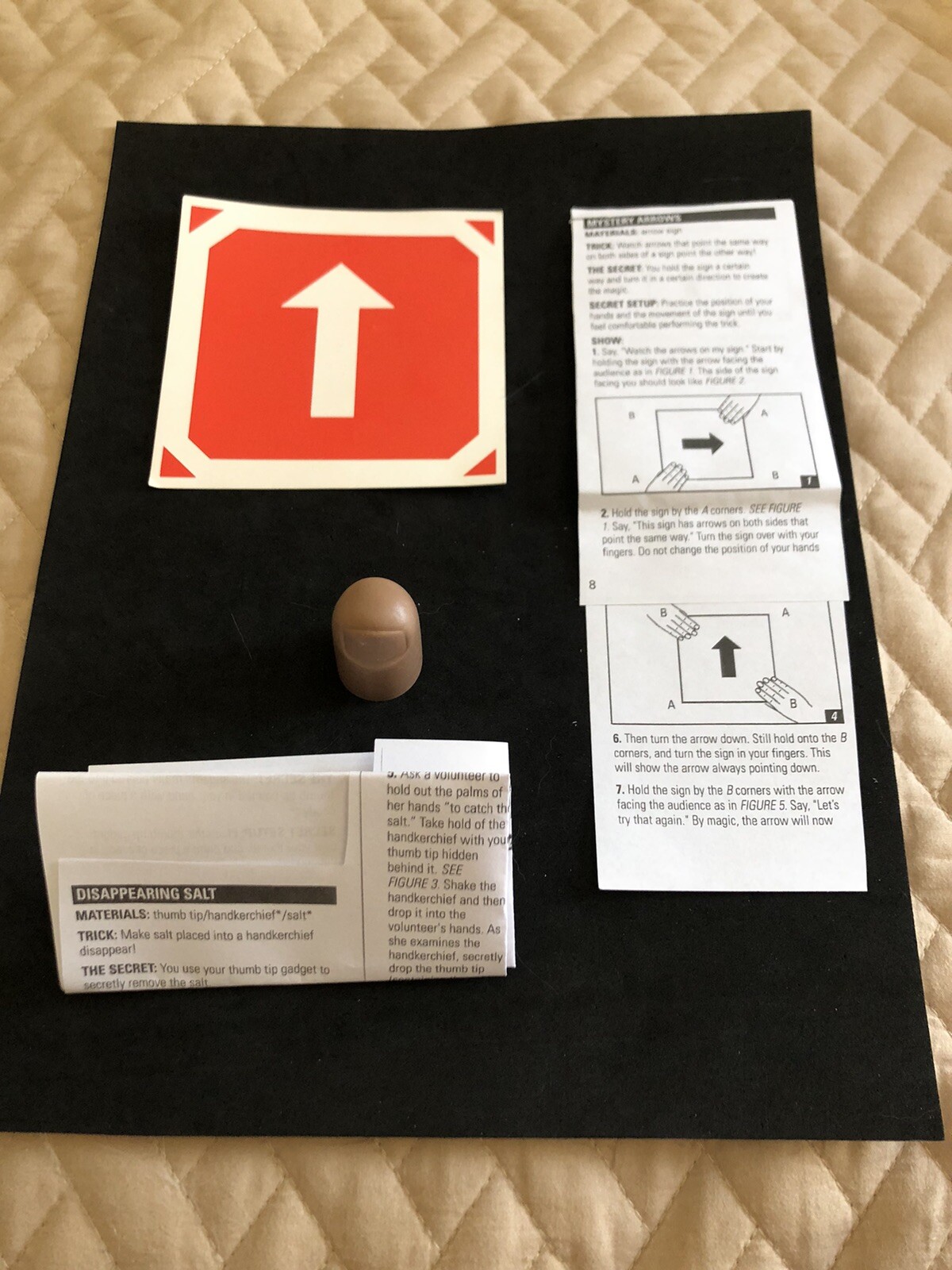 Magic Trick Lot of 2 With Printed Instructions. Mystery Arrows & Thumb ...
