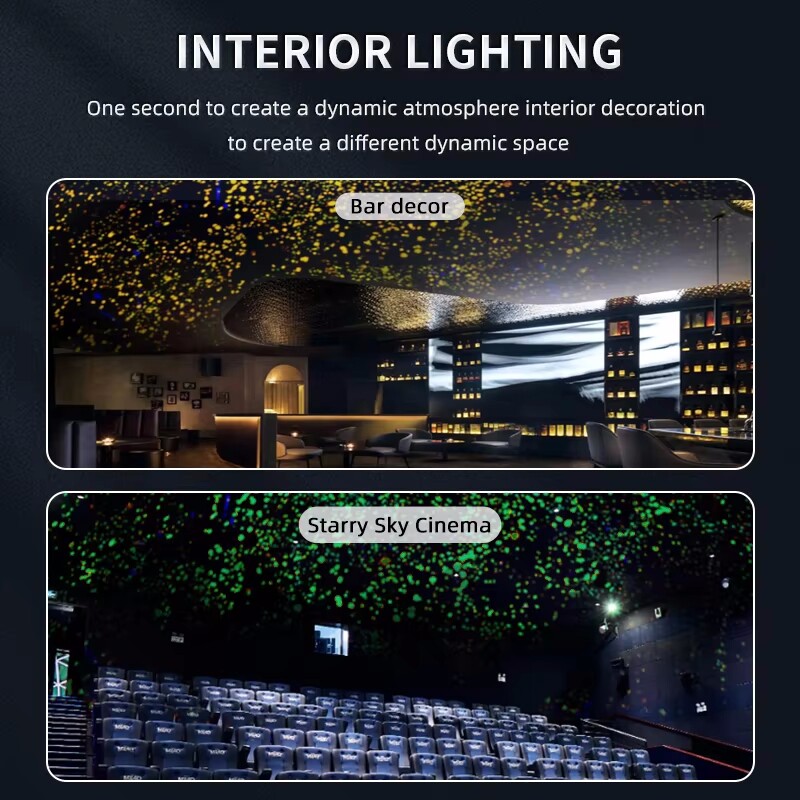 10W-30W Dynamic Firefly Laser Projection Light IP67 Mulit-color GOBO ...